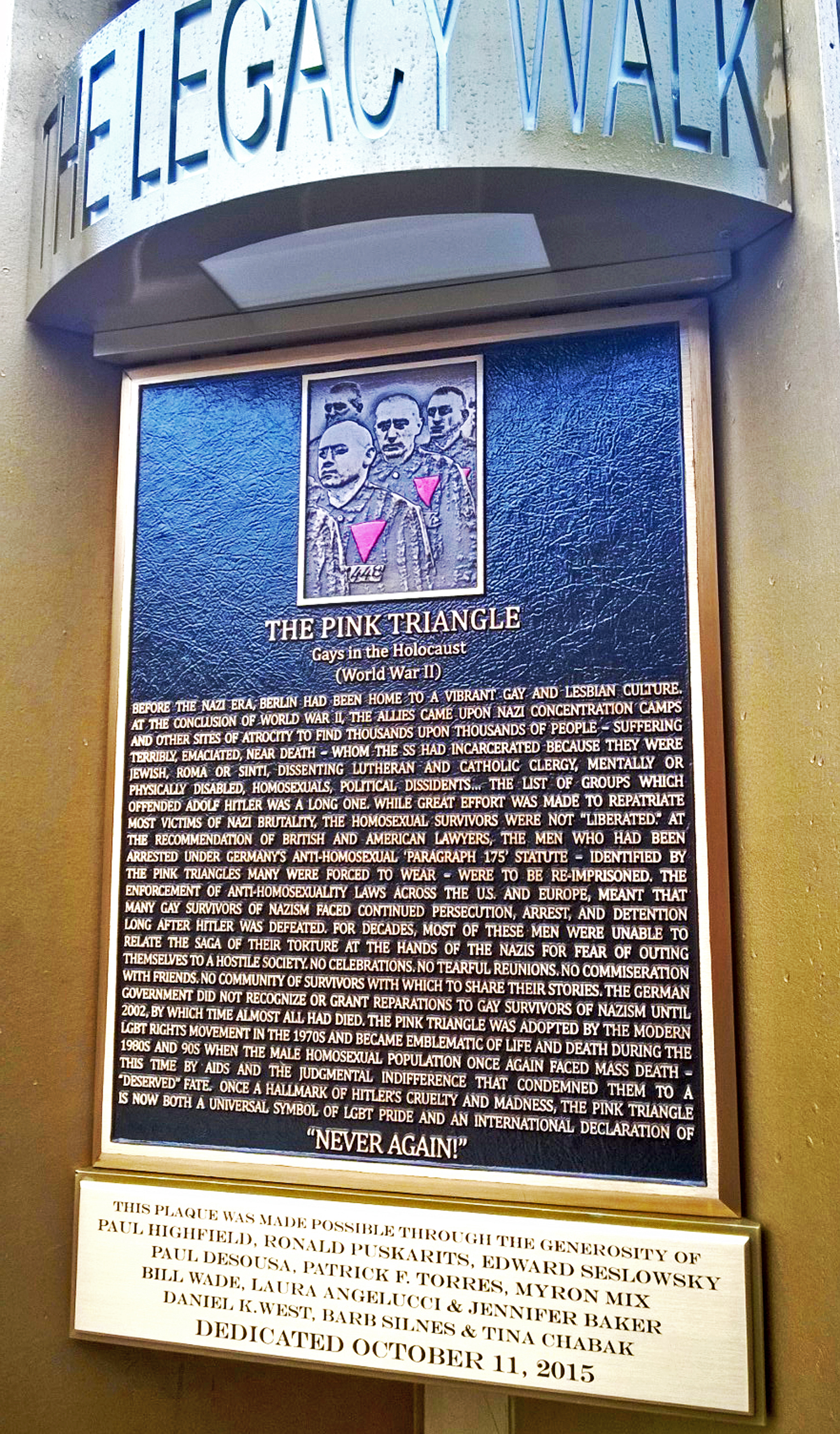 The Pink Triangle | Legacy Project Chicago